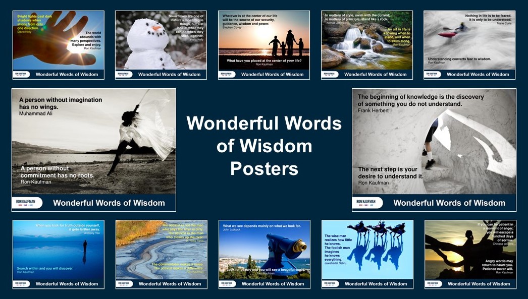 Inspirational Posters: Wonderful Words of Wisdom